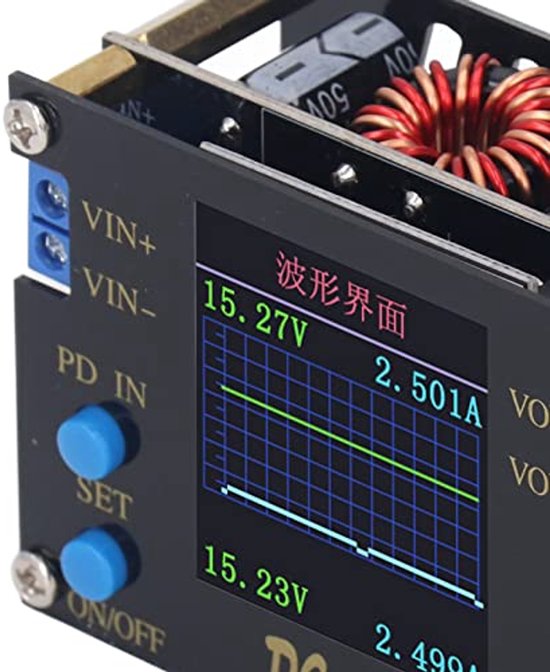 Buck Boost Converter 7-32V - Backflow Bescherming - LED Indicator | bol