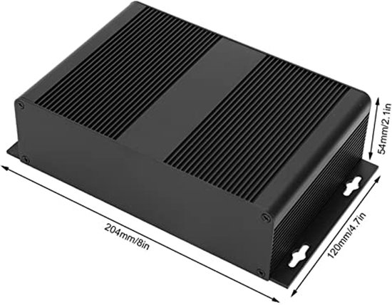 Aluminum Project Box 2.1 X 8 X 4.7in Electronic Project Box Enclosure ...