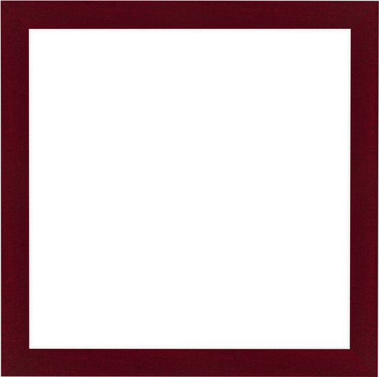 Fotolijst 30x30 cm - MDF - Wijnrood Geveegd - Colonia | bol