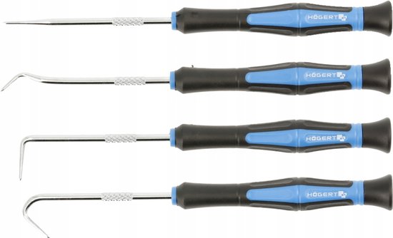Hoegert Technik Haken Set - 4 stuks, Professioneel | bol