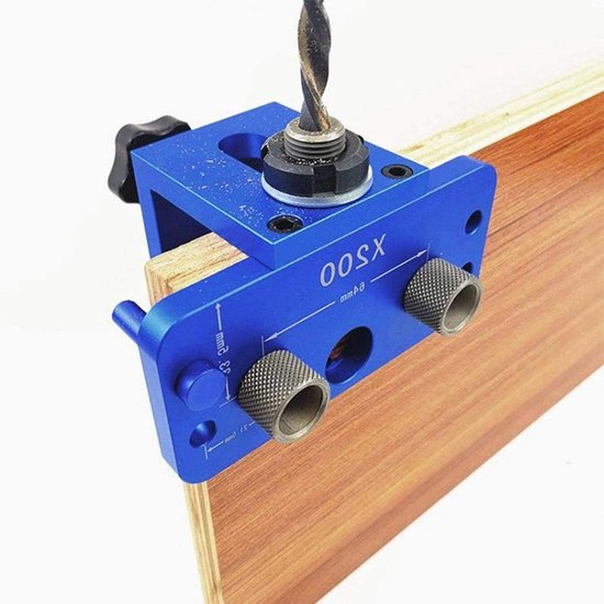 Drie-in-één Gat Boren Positioner Punch Locator Houtbewerking Tool ...