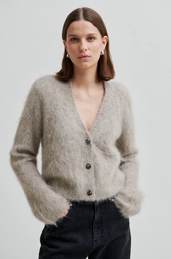 Second Female - Cardigan - Karla Knit Cardigan - 1043 Pumice Stone | bol
