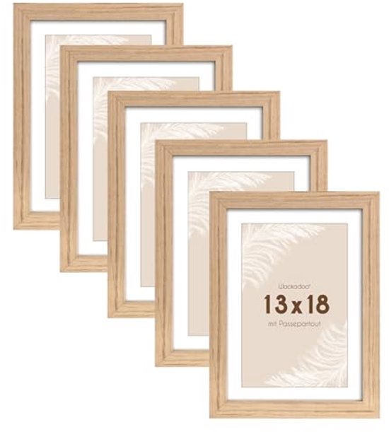 Set van 5 fotolijsten 10x15 cm - FSC houten lijst voor stijlvolle ...