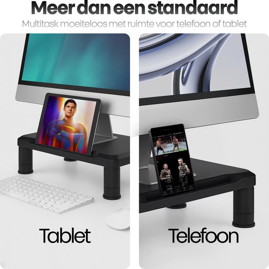 Phreeze - Monitor Verhoger - Monitorstandaard - Verstelbaar in 3 ...