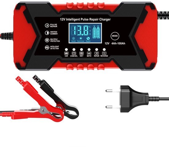 Acculader 12V 6A met LCD scherm | bol