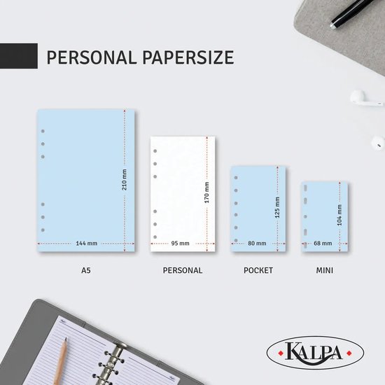 1116-60 Clipbook Personal Ringband Planner pullup zwart 1 week per 2 paginas... | bol