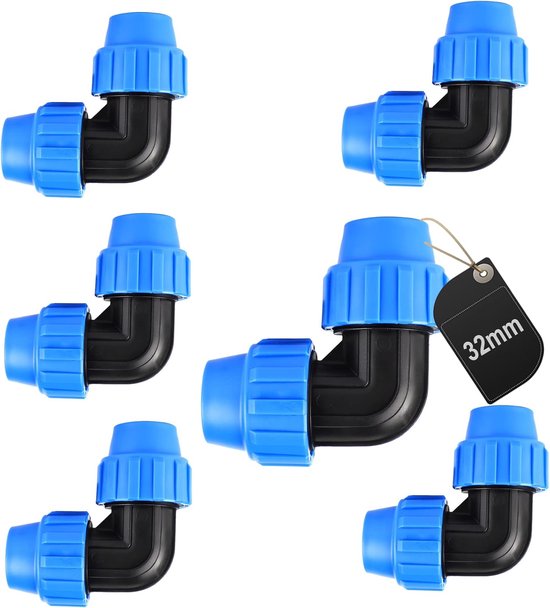 Raccord à vis en PP pour tuyaux PE - 32 mm - Raccord à visser - Angle ...