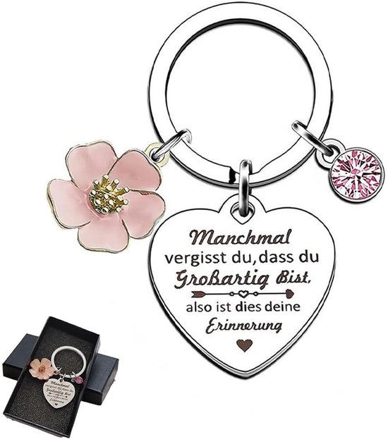 Birthday gift voor vrouwen - stainless steel keychain - keychain voor ...
