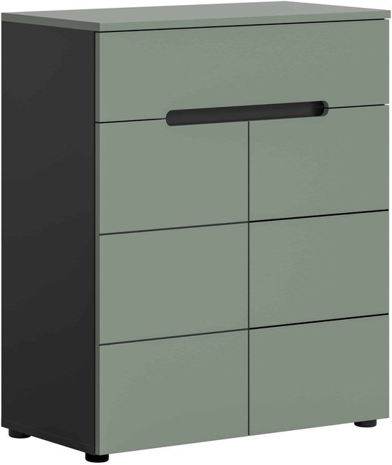 Canu schoenenkast Smoke Green NB Basaltgrijs NB - 37x80x94cm | bol