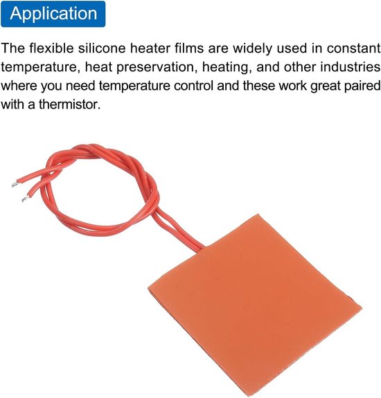 Allecto plus - Tapis chauffant en Siliconen , feuille 12V 7,5W, plaque ...