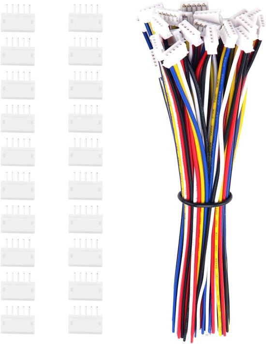 Premium - 20 Sets 1.5 mm 5 Pin Connectors met Kabel en Female Connector ...
