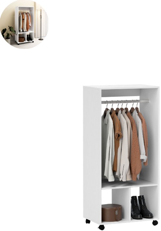 Open Kledingkast - Slaapkamer - Kledingkasten - Ladekasten - Kledingrek ...