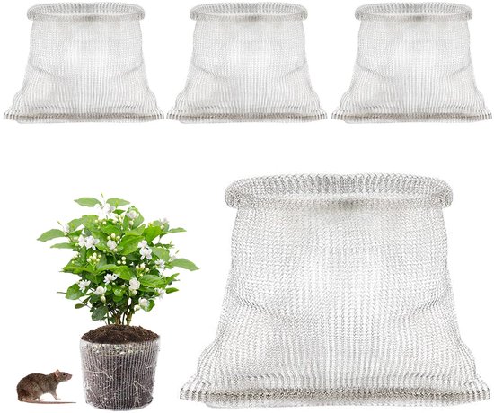 Pack of 4 Plant Root Net Protection Plant Root Basket Voles Basket for ...