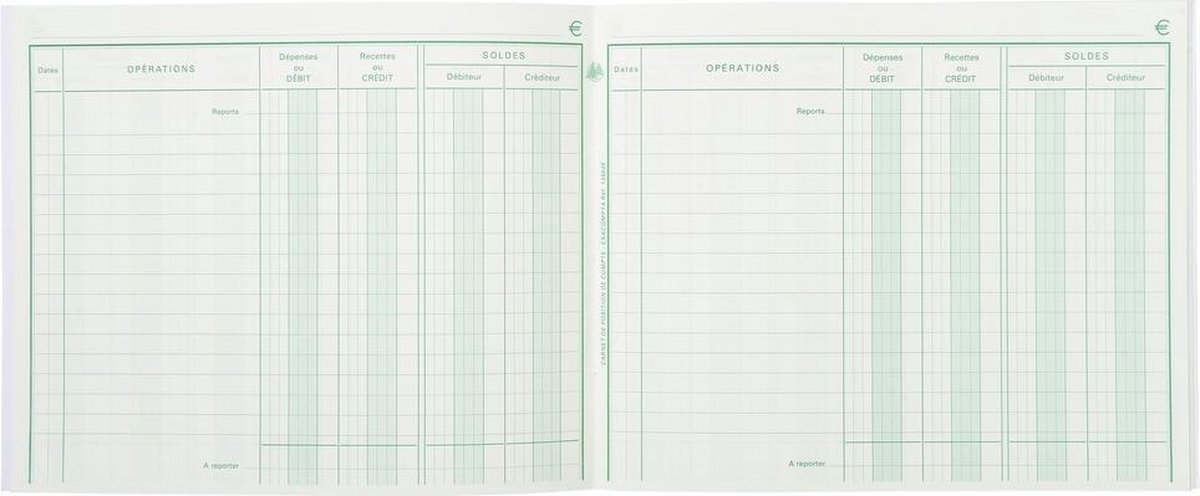 5x Boekje Rekeningoverzicht 16x19,5cm - 40 blad | bol.com