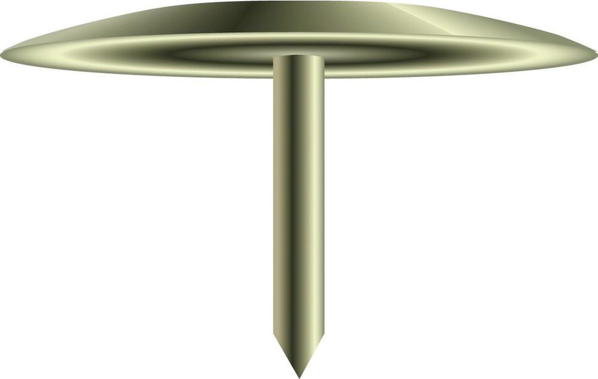 10x Doos met 100 duimspijkers messing - punthoogte 9mm - 9mm diameter ...