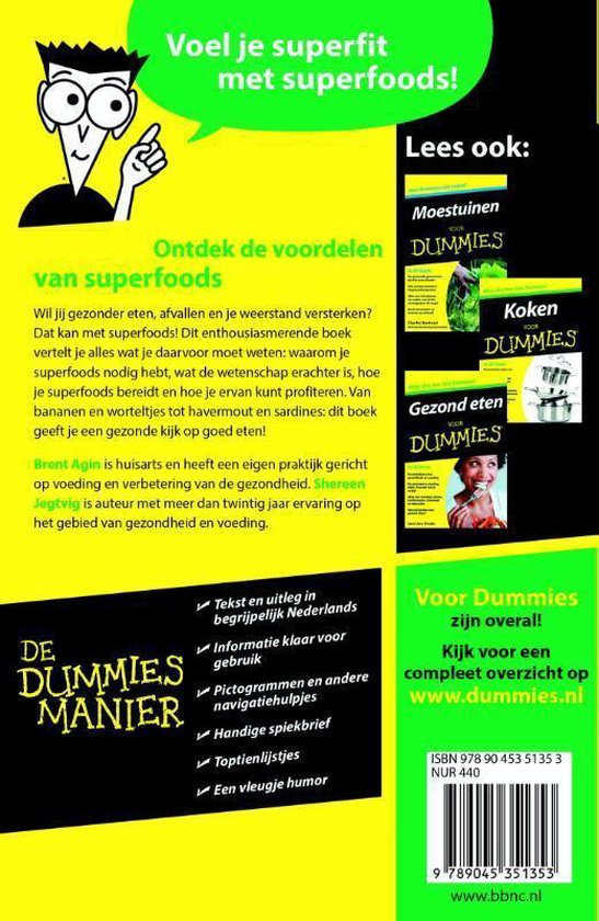 Voor Dummies - Superfoods voor Dummies, Shereen Jegtvig | 9789045351353 ...