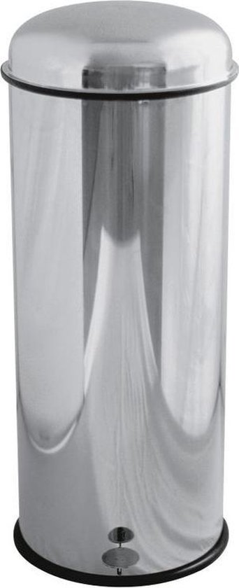 Graepel High Tech Bullet Pedal-operated bin - Stainless steel | bol.com