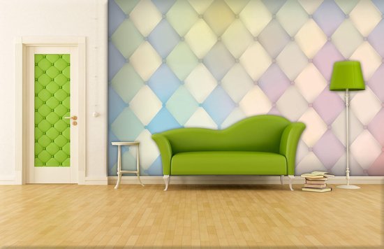 Fotobehang - Vlies Behang - Gewatteerde Muur - 208 x 146 cm | bol