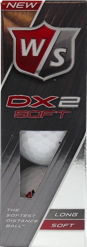 Wilson DX2 Soft 3 Ballen 2 Ply golfballen wit | bol.com
