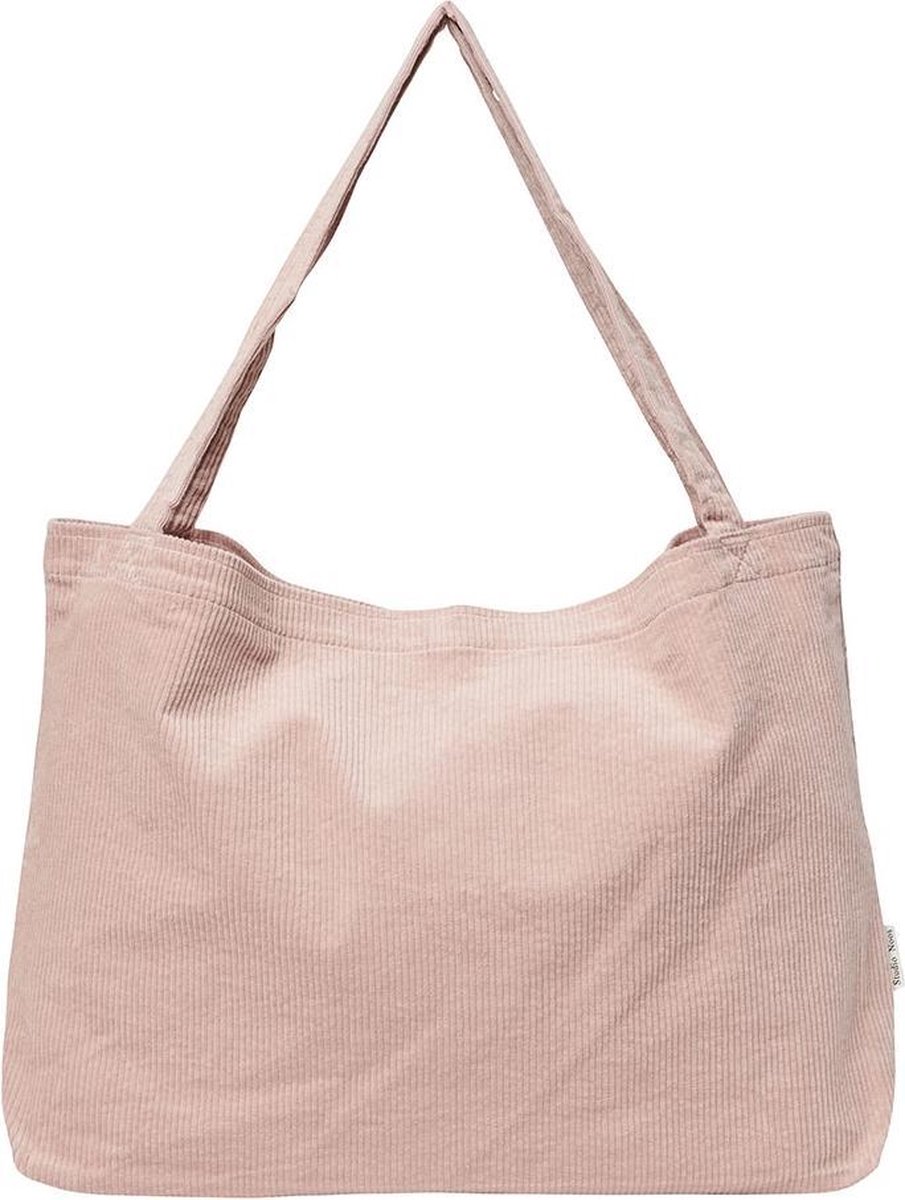 Studio Noos Dames Shoppers Rib Mom-bag - Roze | bol.com