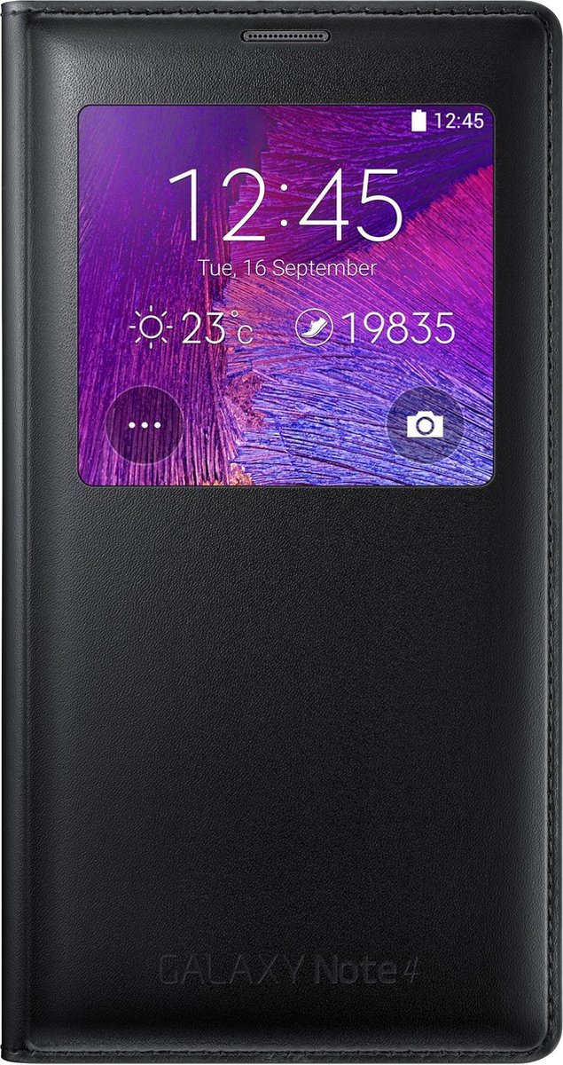 Samsung Galaxy Note 4 S-View Cover Zwart | bol.com