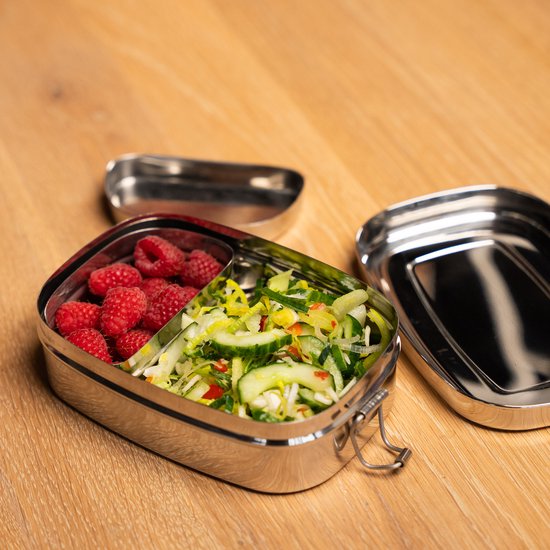 Talli RVS Lunchbox - broodtrommel met vakjes - bento box - BPA vrij ...