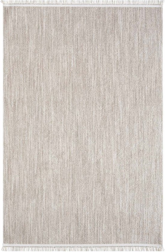 Clasico Vloerkleed Woonkamer Laagpolig Beige Tapijt- 120x170 CM | bol