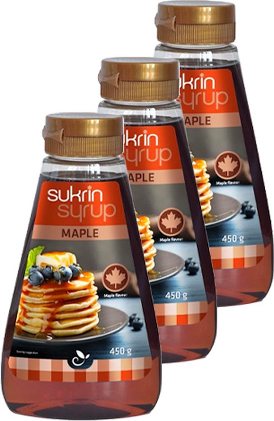 Sukrin | Syrup Maple (ahornsiroop) | 3 stuks | 3 x 450g | bol