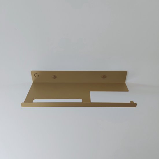 Qstiel Qumi rechts goud - NIEUW MODEL - Toiletrolhouder - WC Rolhouder ...