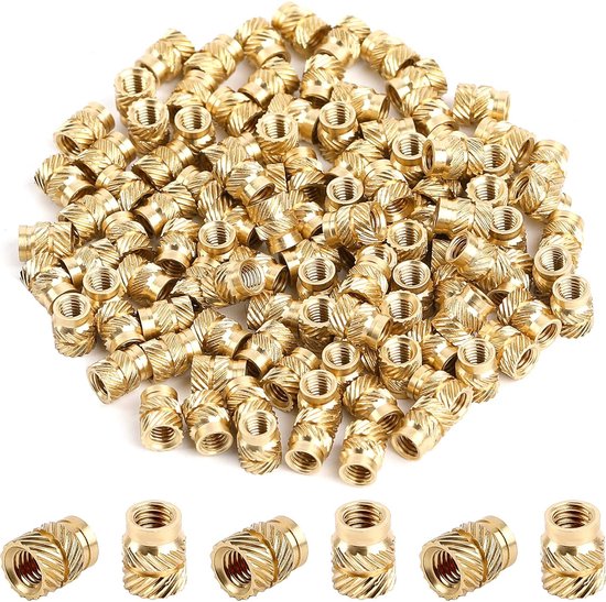 120 stuks M3 schroefdraadinzet 3D-druk schroefmoer printerschroeven ...