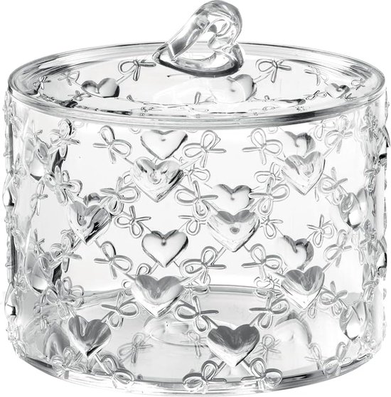 Klein bakje met deksel - transparant, 10,7 x h11 cm | bol