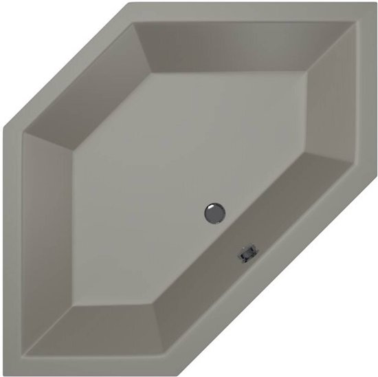 Xenz Society 145 inbouw hoekbad met 2 ligzijdes 145x145cm cement acryl ...