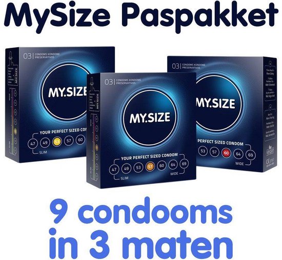 My Size - Pakket XS-S-M - 9 stuks - XS condooms | bol