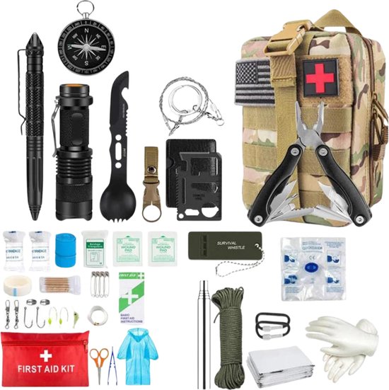 Noodpakket - Survival Kit - Overlevingspakket - Survivalset - Camping ...