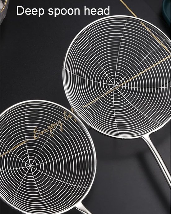 Koken van roestvrij staal, 3 lepels, 5,5, 6,3, 7 inch Spider Sieve ...