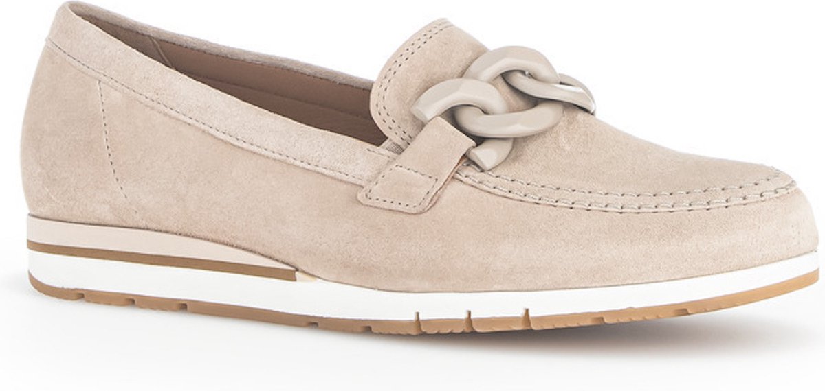 Gabor Comfort Beige Moccasin G-leest - Schoenen.nl