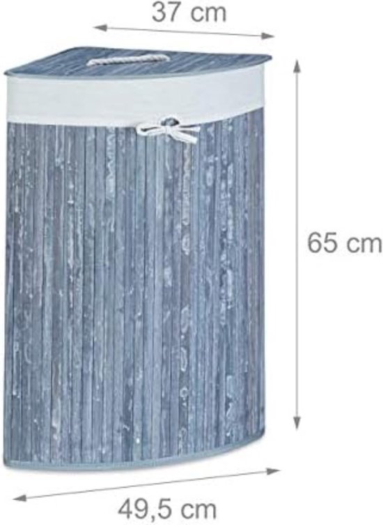 Wasmand Riet - Wasmand Riet Met Deksel - Wasmand Bamboe - Grijs | bol
