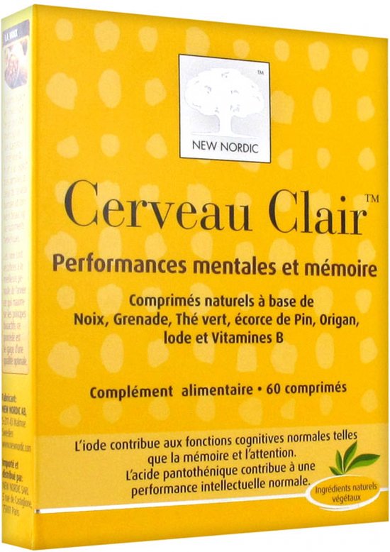 New Nordic Clear Brain 60 Tabletten | bol