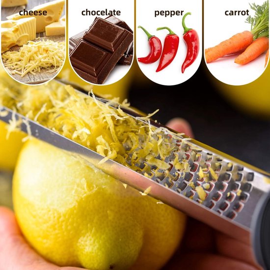 rasp Parmezaanse rasp, citroenrasp, gemberrasp, komkommerschaaf,... | bol