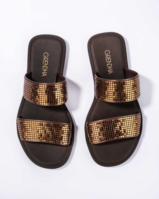 Grendha Buriti Icone Slippers Dames - Brown - Maat 41/42 | bol