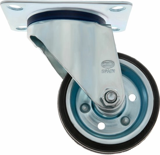 AMIG zwenkwiel/transportwiel - D125mm - rubber - 120kg draagvermogen ...