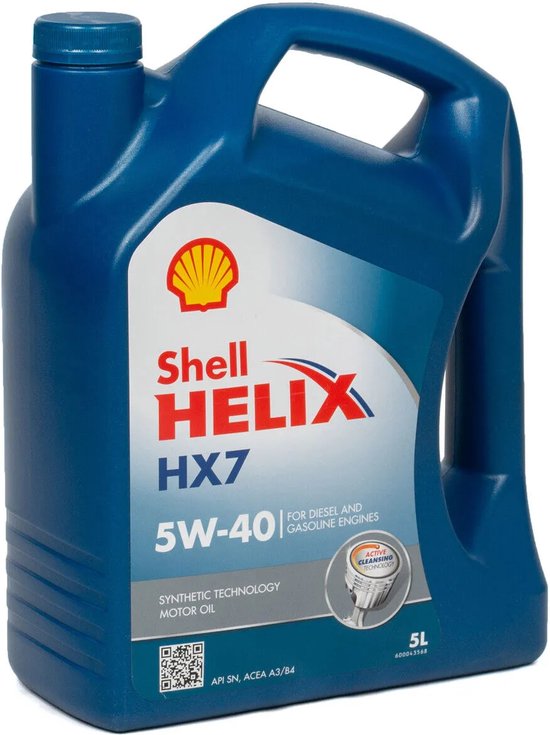 5 Liter SHELL HELIX HX7 5W40 5L | bol