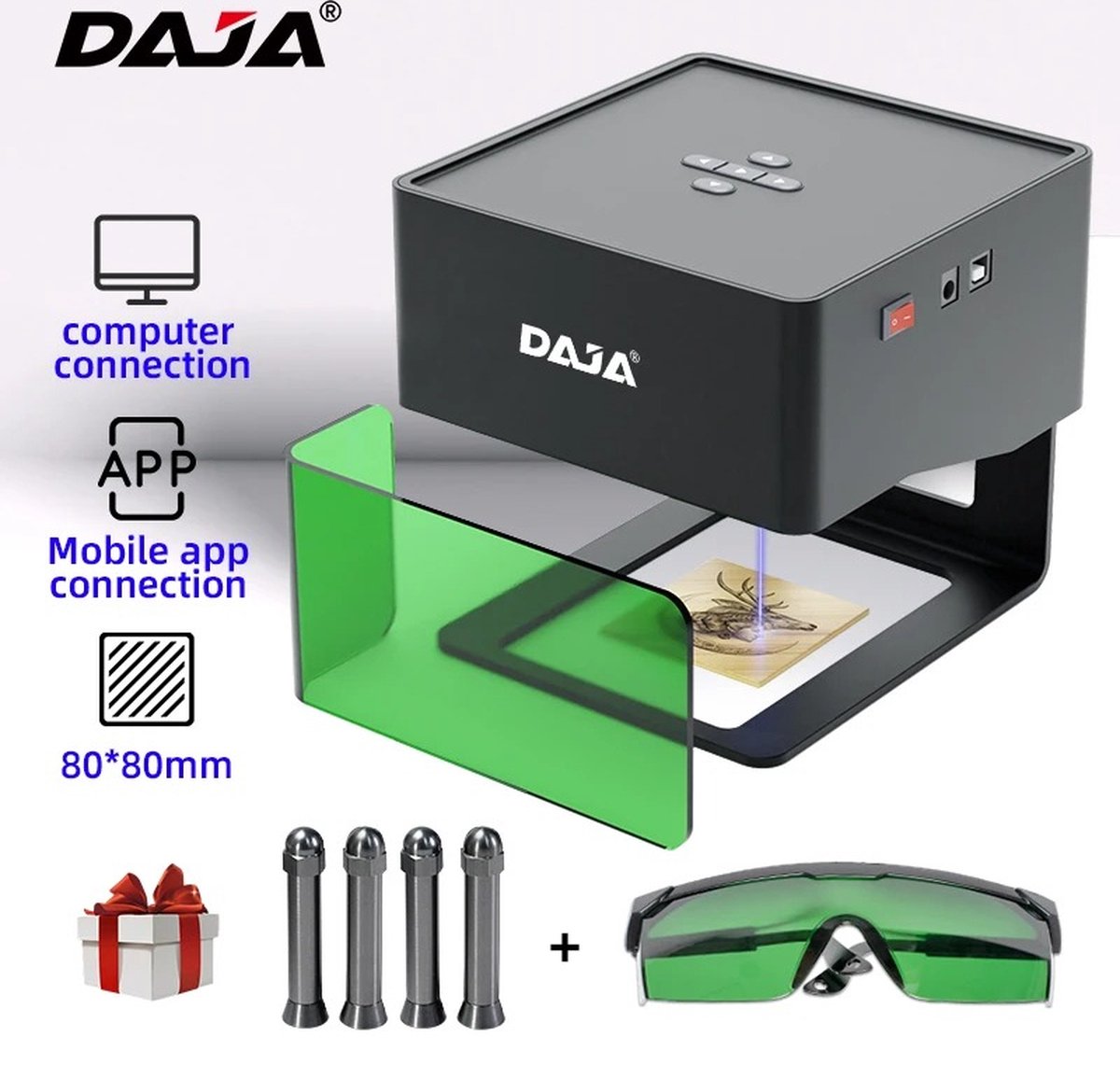 Nueva Vida - Machine de gravure laser - 3000 MW - Printer et découpeuse ...