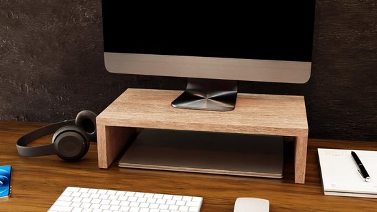 Monitorstandaard verhoger, metalen computerstandaard - Dual Monitor ...