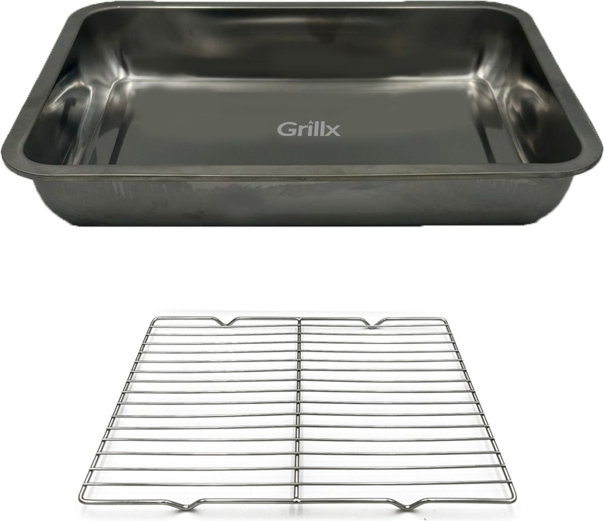 GrillX Braadslede Ovenschaal Braadslee Oven - 40x30x7CM - Braadslede ...
