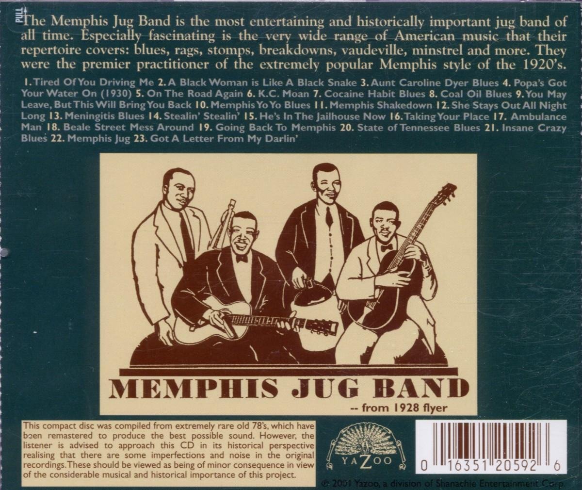 Best Of The Memphis Jug Band, Memphis Jug Band | CD (album) | Muziek ...