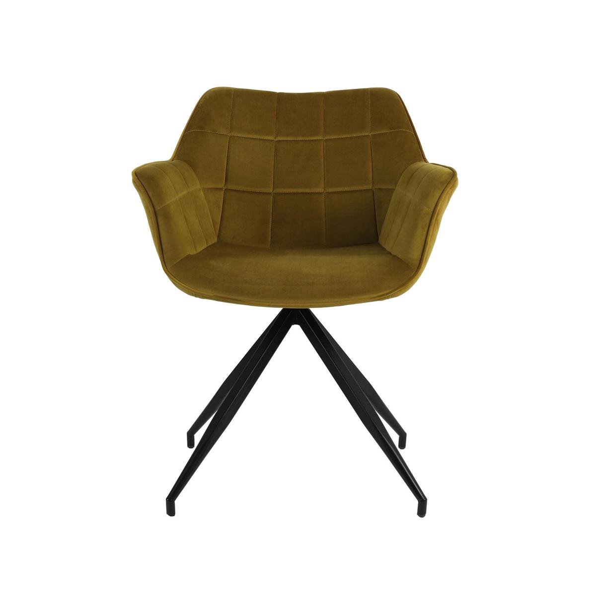 Light & Living Jaimy Eetkamerstoel - Okergeel/Zwart - 61 x 53.5 x 77cm ...