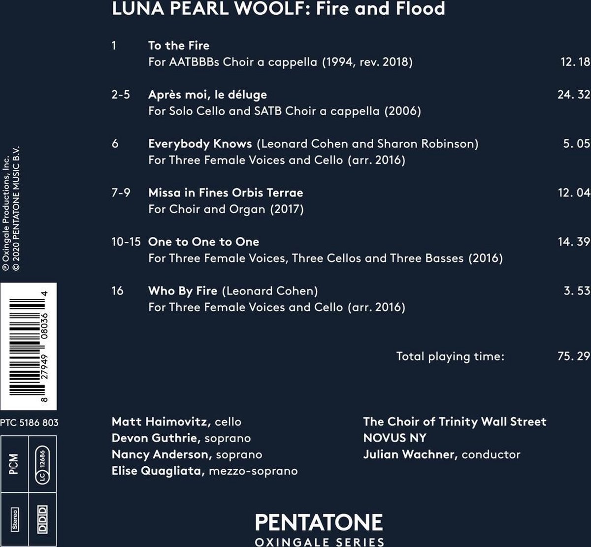 Matt Haimovitz, Devon Guthrie, Nancy Anderson - Luna Pearl Woolf: Fire ...