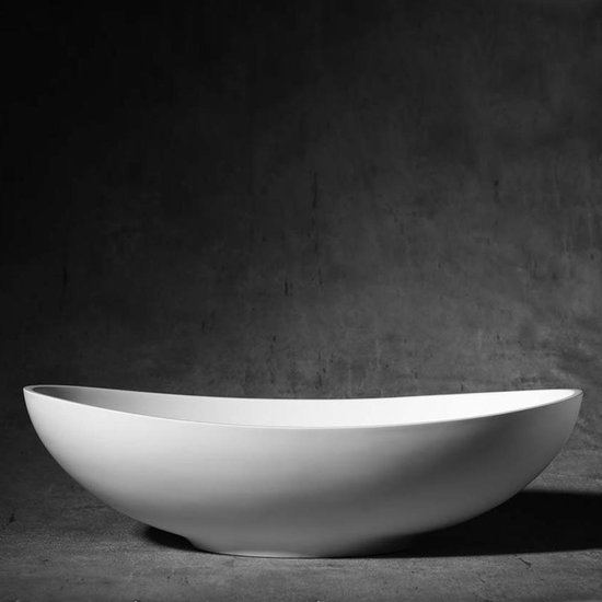 Bagnotti Atlas Solid Surface Waskom Ovaal - Acryl Wit | bol