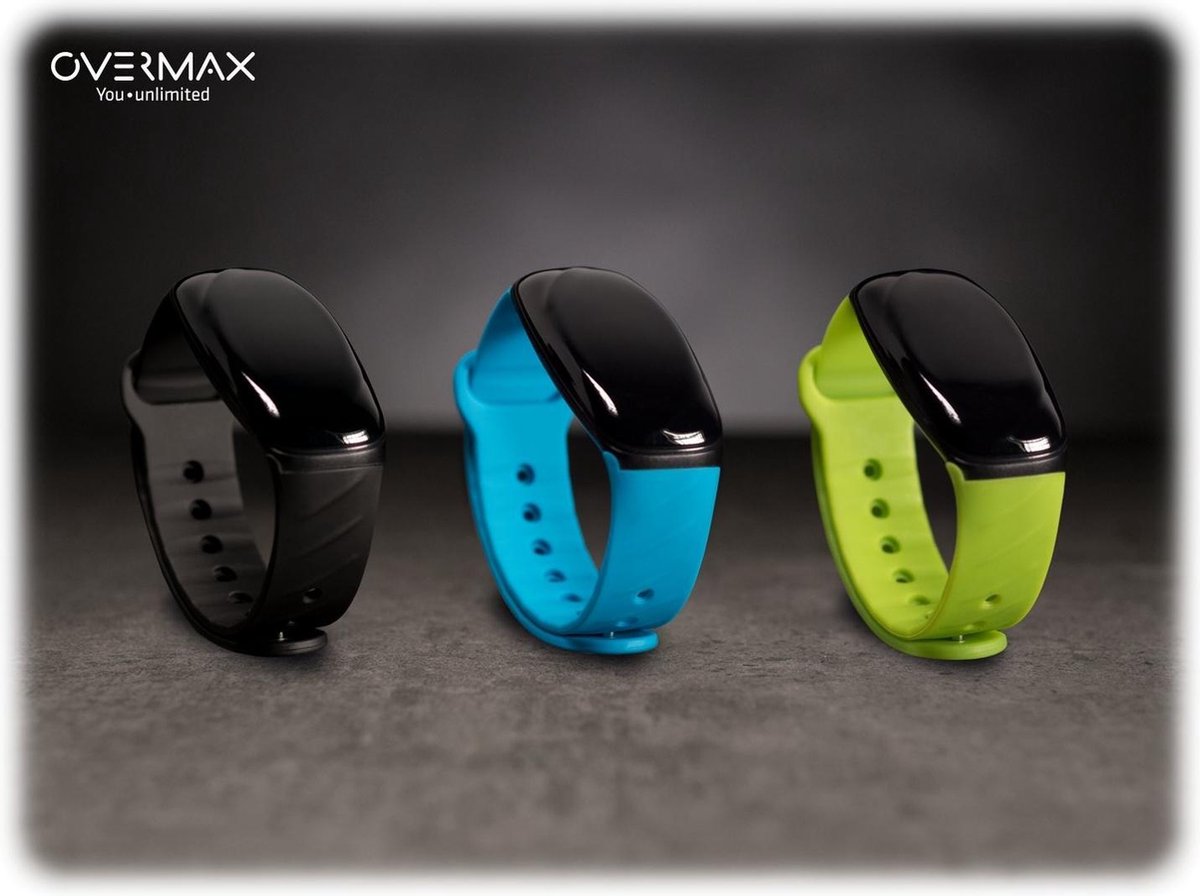 Overmax Touch 3.0 - Smartwatch - Zwart/Blauw/Groen | bol.com
